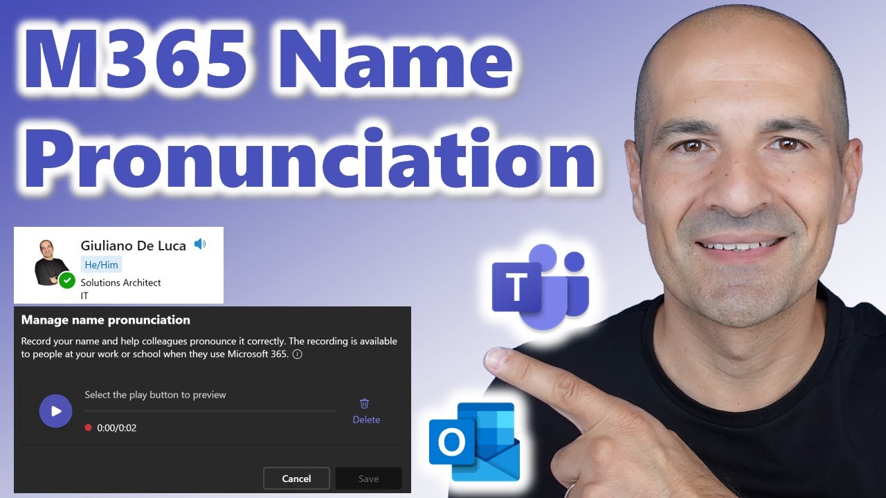 Microsoft 365: Perfect Your Names Pronunciation on Profile Ca...