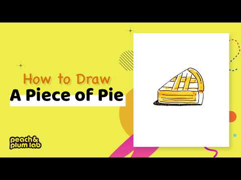 How to Draw A Piece of Pie | Step By Step Drawing Easy