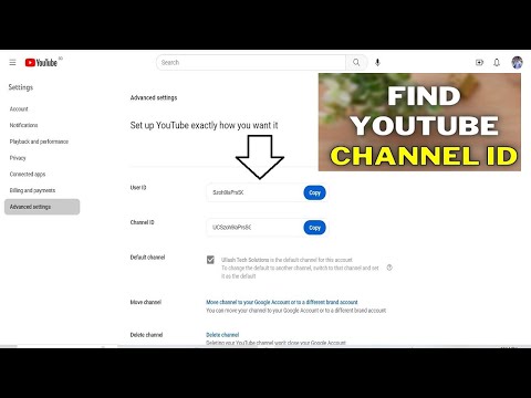 Find your YouTube user & channel IDs