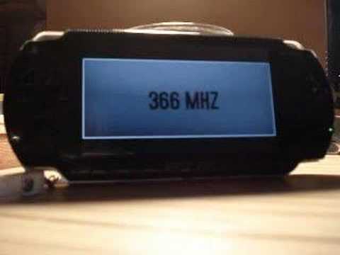 PSP - overclocking (366/400/466) Mhz