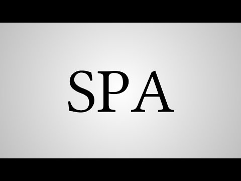 What Does "SPA" Stand For?