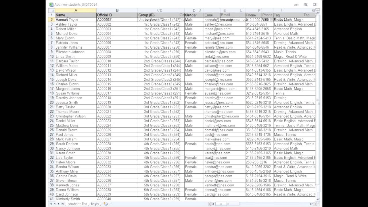 Loudclass Tutorial - Cloud (4) : Adding students by file