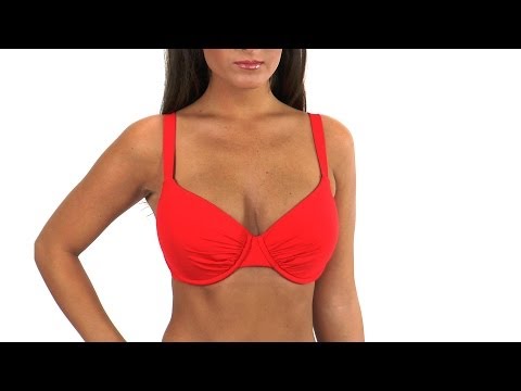 Jantzen Solid D & DD Cup Underwire Bra Top | SwimOutlet.com
