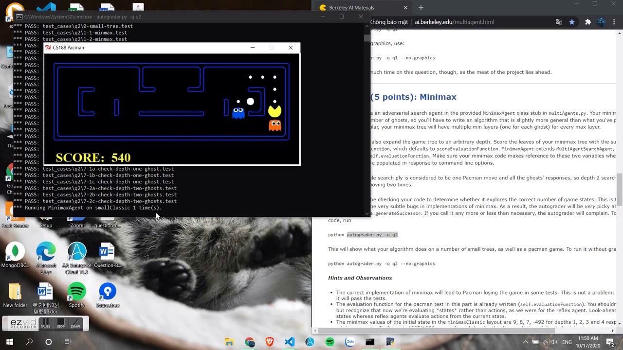P2 Pacman MultiAgents