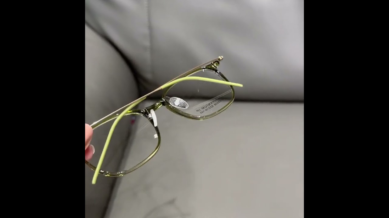 A lightweight avocado green metal frame, perfect for spring and summer!