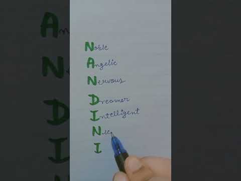 full form of name "Nandini" ❤️
