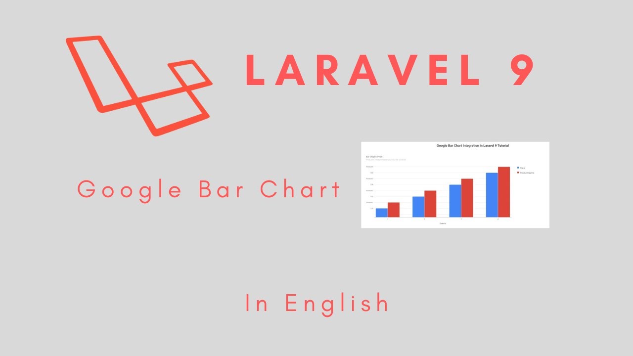 Laravel 9 - How to implement Google Bar Chart in english