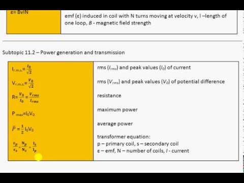 2020 pages 8-10 (only HL ) Discussion equations formulas IB Physics data booklet