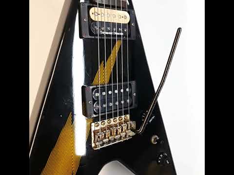 Aria Pro II Deluxe Flying V Japan 80s - black | Reverb