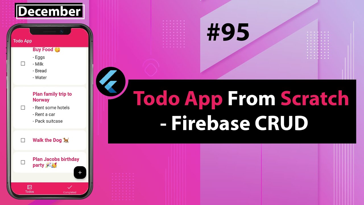 Github Johannesmilke Todo App Firestore Example We Connect Our Flutter Todo App To Firebase