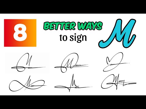 โ
8 Better Ways to Sign Letter M ๐๏ธ | M Signature Styles | Star Signature โจ