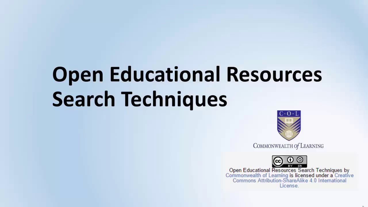 OER Search Techniques