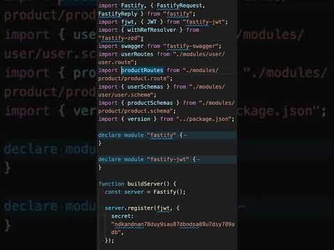 Easily Build Swagger Docs with Fastify Zod & Fastify Swagger #shorts