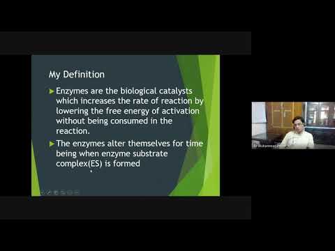 Enzymes and cofactors Urdu and Hindi by Dr M Imran (UHS)