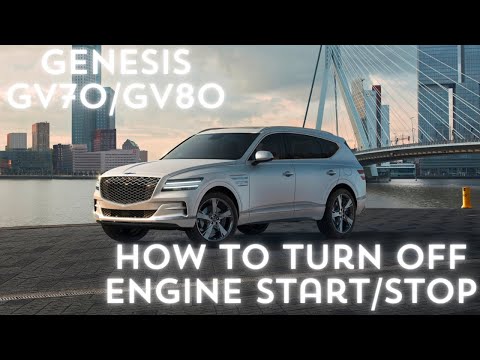 How to disable engine start stop in your Genesis