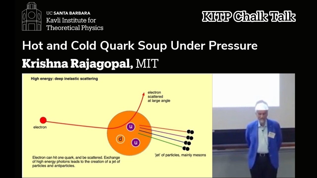 Hot and Cold Quark Soup Under Pressure | KITP Chalk Talk by Krishna Rajagopal (MIT)