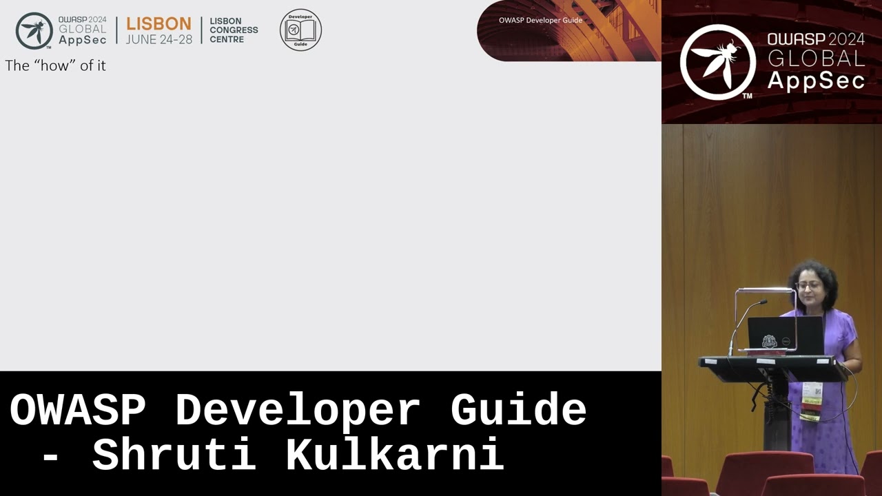 OWASP Developer Guide - Shruti Kulkarni