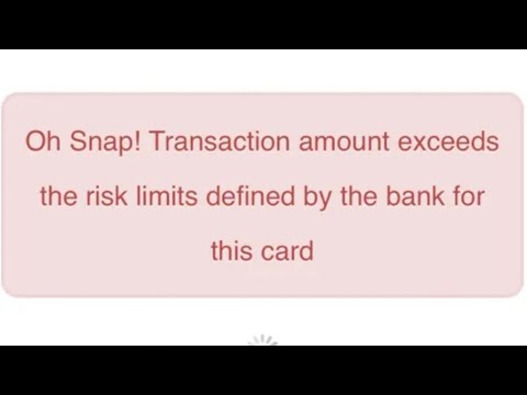 Flipkart order failure ! ICICI Bank - Transaction amount exceeds the risk limits defined by the bank