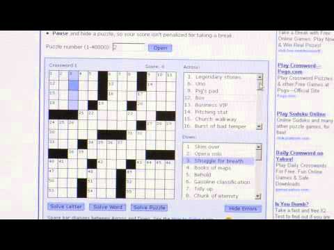 Where to Play Crossword Puzzles Online