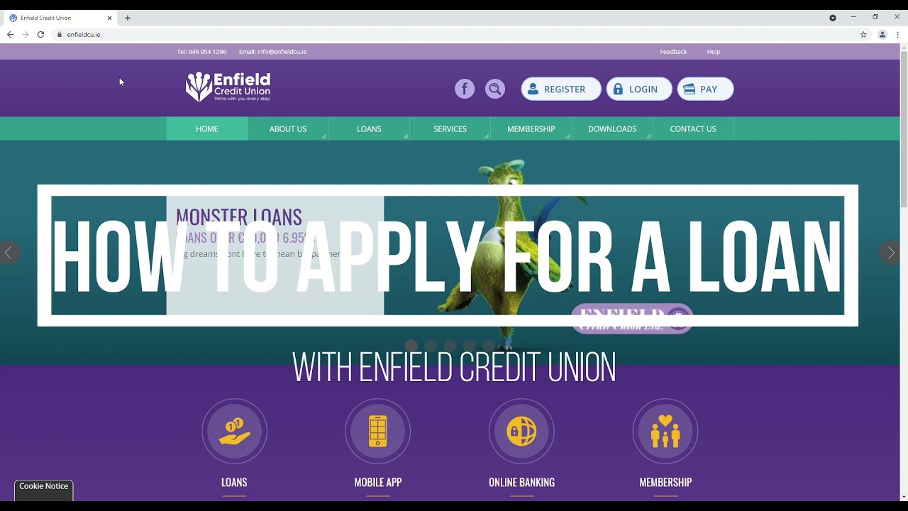 Enfield Credit Union- Online Loan Application Tutorial