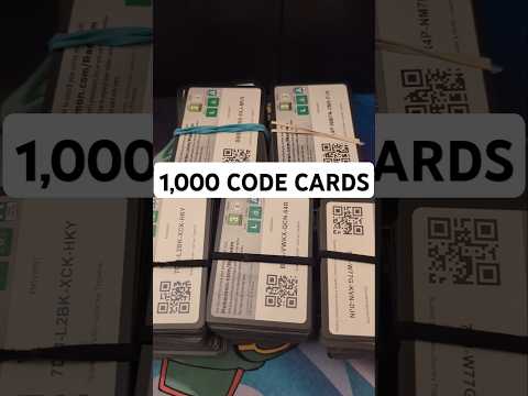 What Happens when you scan 1,000 Code Cards in Pokemon TCG Live? #pokemon