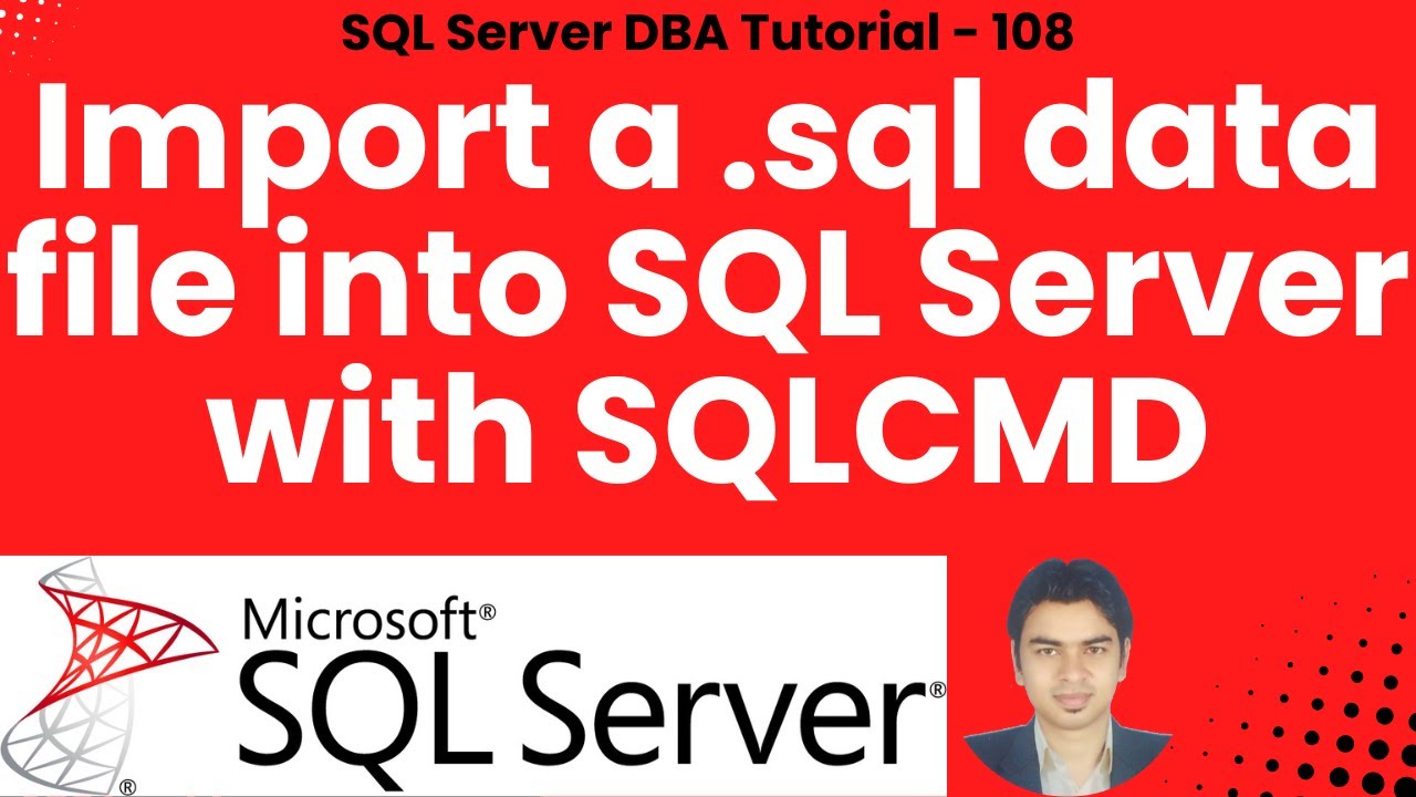 Import a .sql data file into SQL Server with SQLCMD