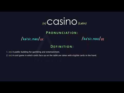 Casino Meaning And Pronunciation | Audio Dictionary