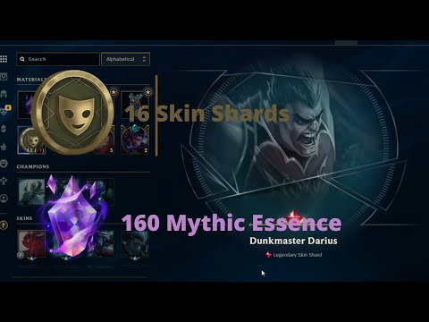 the mythic essence for skin shard experience
