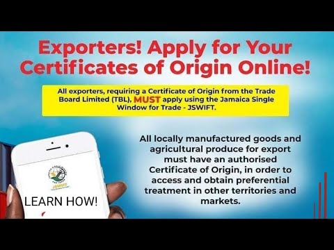 How to Apply for a JSWIFT electronic Certificate of Origin