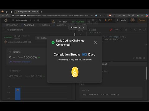 LeetCode 2185. Counting Words With a Given Prefix. Easy Java Solution. Beats 100%