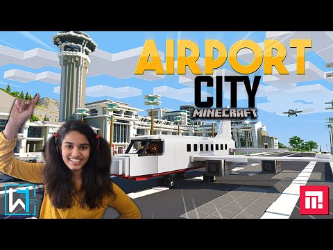 Minecraft City Map | Airport City | A Minecraft Marketplace Map
