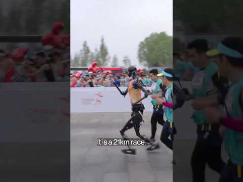 Humanoid Robots Run Half Marathon in Beijing