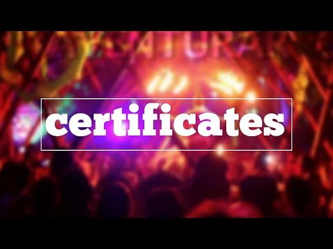 Learn how to spell certificates