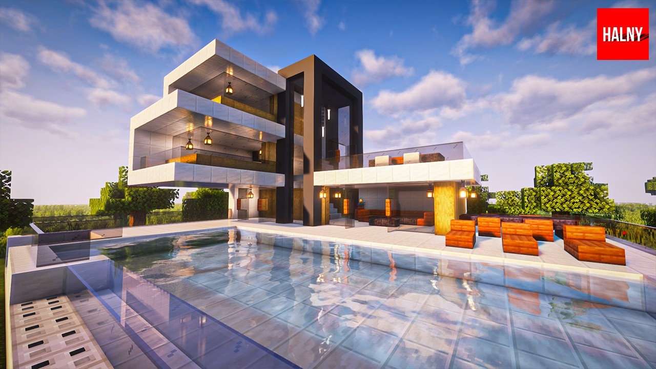 How to build a modern mansion in Minecraft - Minecraft Builders