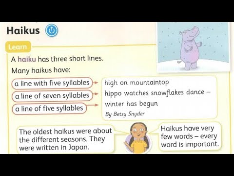 Cambridge Hodder English stage 2 U 5 Haikus