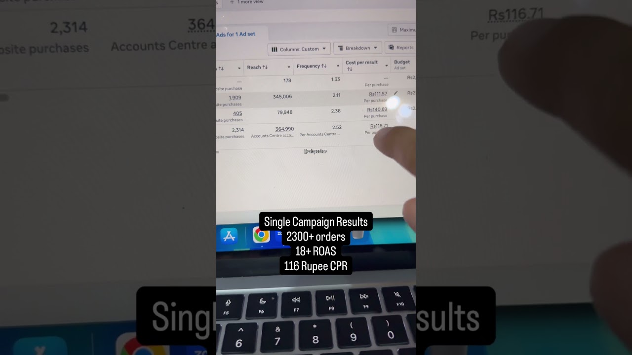 2300+ orders from a single meta ads campaign with 18+ ROAS 🔥