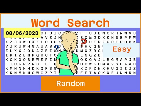 Word Search - Challenge 08/06/2023 - Easy - Random