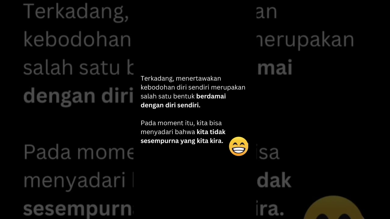manfaat menertawakan diri sendiri. Simak status ini !!!