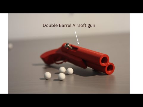 🔫 Mini Double Barrel Pistol Keychain・ STL File for 3D printing・Cults