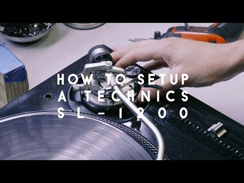 How to set up a Technics SL-1200