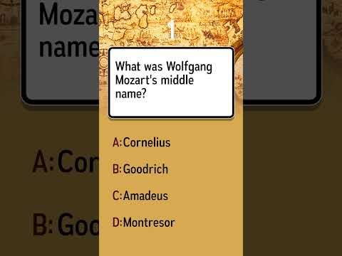 Wolfgang Mozart's middle name was what?