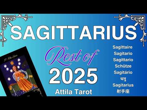 ♐️ Sagittarius Rest of 2025 Embrace change Money Career Love Relationship Tarot Reading
