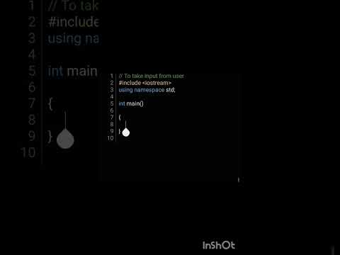 Taking input from user in C++ #coding #cpp
