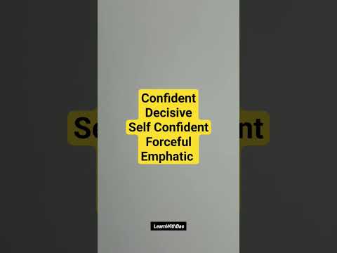 Synonyms of Assertive | Learn With Bas #synonyms #english #englishgrammar #englishvocabulary #learn