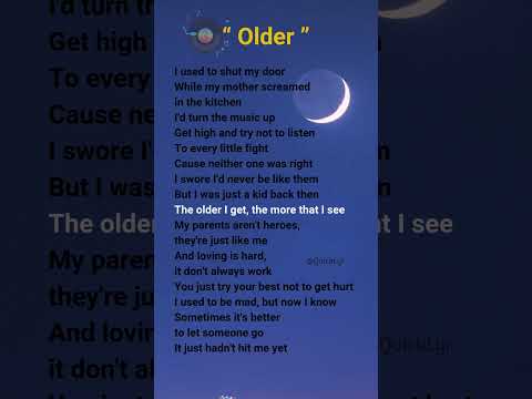 Older Lyrics - Sasha Alex Sloan #lyrics #Older #music