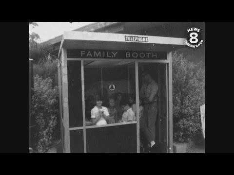 Family phone booth at the San Diego Zoo 1965