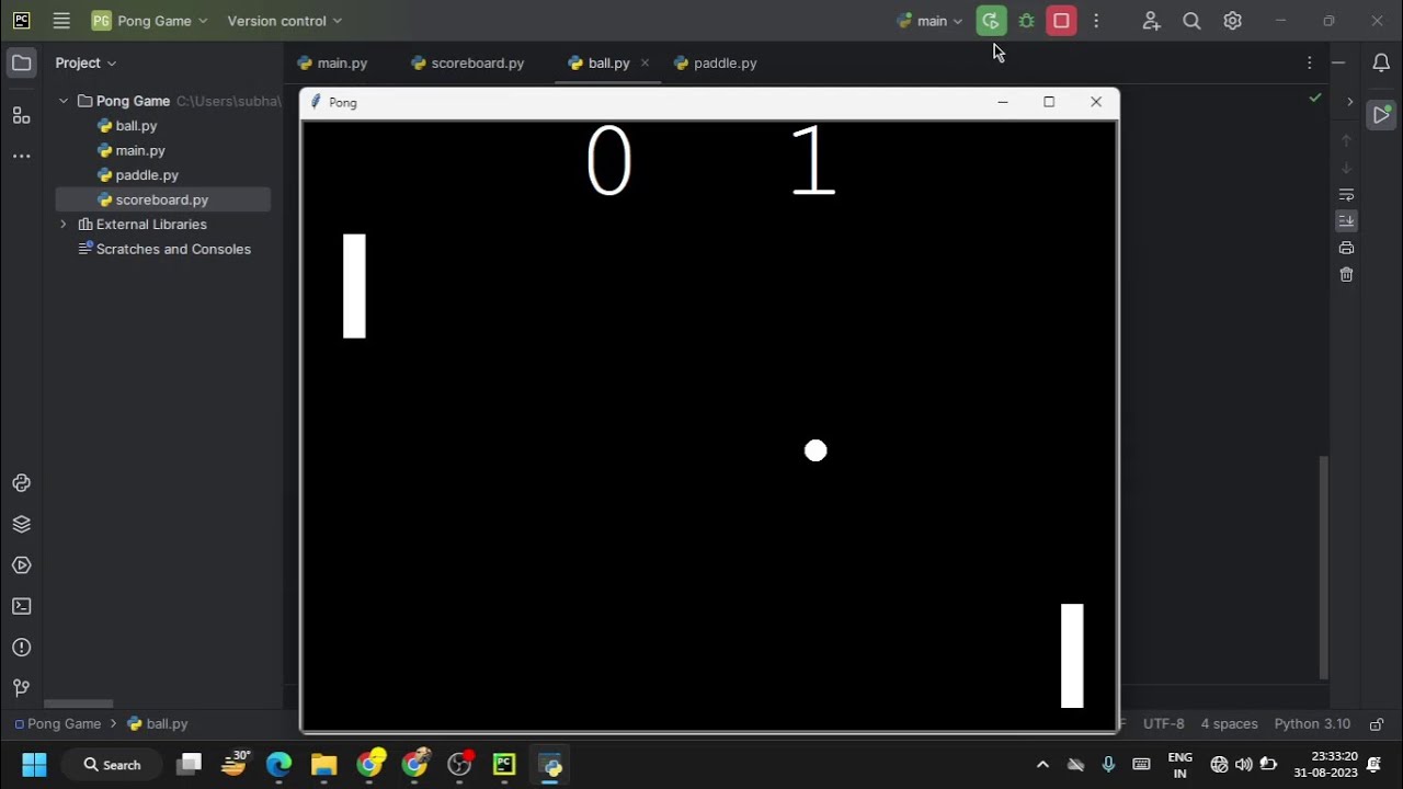 Project 2: Creating a Pong Game Using Python and Turtle GUI | Python Game Development Tutorial