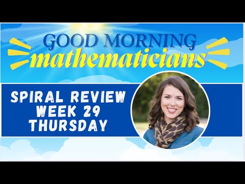 Week 29 THURSDAY Spiral Review Illustrative Math Grade 5