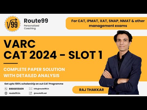 CAT 2024 Slot 1 VARC Solution | CAT 2024 Solved Paper | PYQ CAT 2024 | RC -2