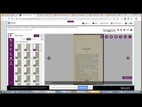 Library Resources | Tools Within a Wiley Digital Archive Search Result